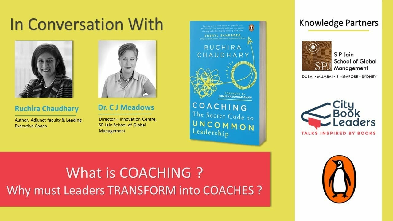 CBL Book Talks | Coaching - The Secret Code To Uncommon Leadership ...